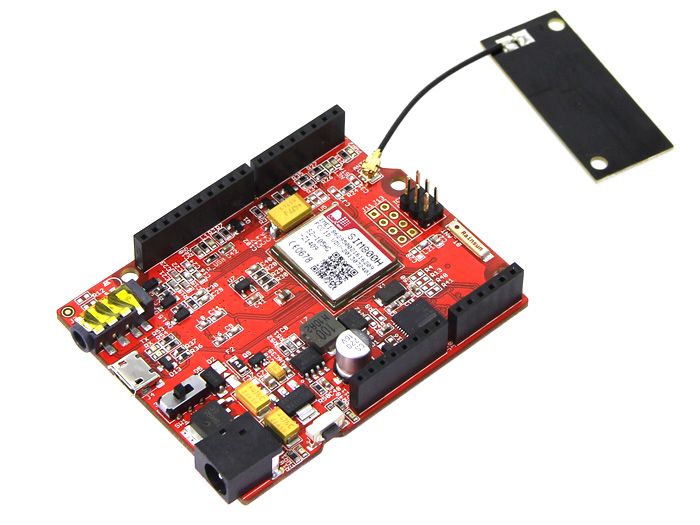 Seeeduino GSM/GPRS, arduino leonardo + SIM800H en una tarjeta